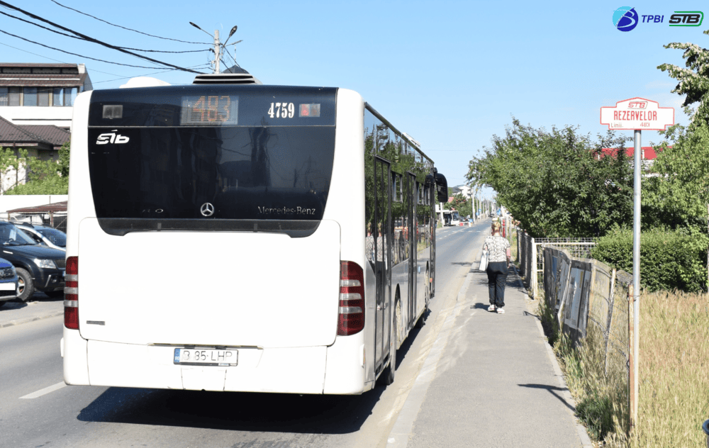 Linia de autobuz 483 deviată de pe Strada Rezervelor până pe 4 mai - Buletin de București