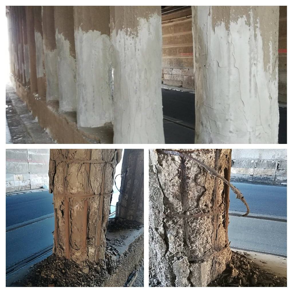 Podul Constanța, consolidat pe jumătate. PMB a "uitat" de zidurile de ...