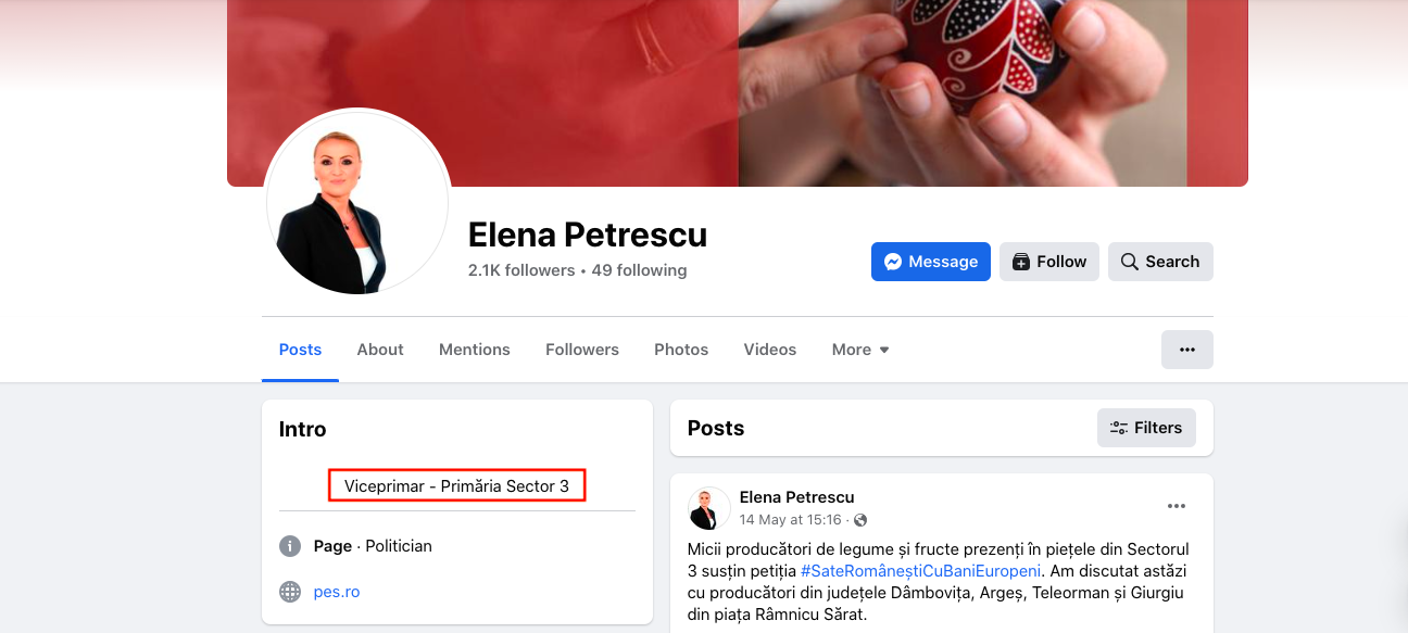 Elena Petrescu este noul viceprimar al Primăriei Sectorului 3. Aceasta ...