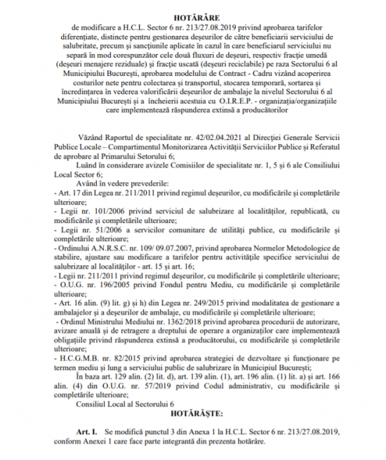 Colectarea deșeurilor reciclabile din Sectorul 6, mai ieftină cu 200 de lei pe tonă - Buletin de ...