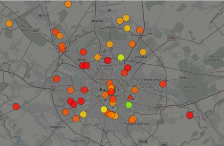 Poluare masivă în Capitală în dimineața zilei de joi - Buletin de București
