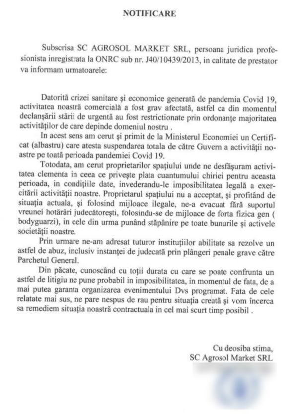 Firma care a avut contract cu politia locala în starea de urgență a dat ...