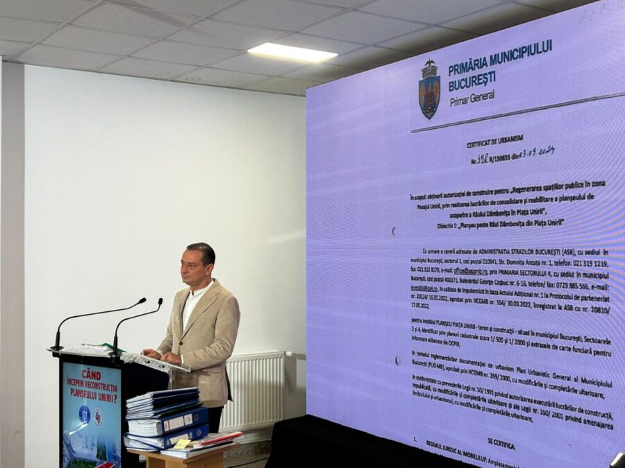 Planșeul Unirii | Daniel Băluţă face presiuni pentru avizele necesare ...