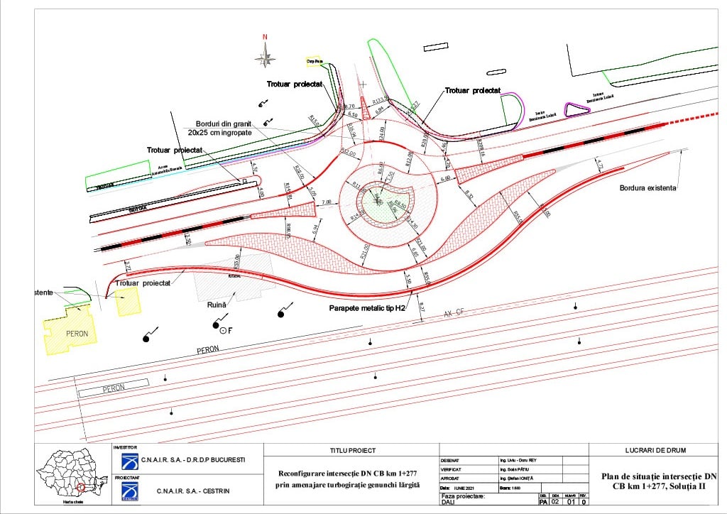 Sens giratoriu la Otopeni, pe centura Capitalei. Investiția ajunge la aproape două milioane de ...