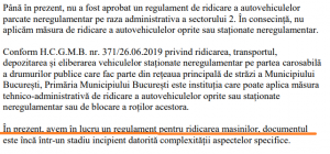 Ridicarea mașinilor parcate ilegal | Un singur sector și Primăria Generală au un regulament ...