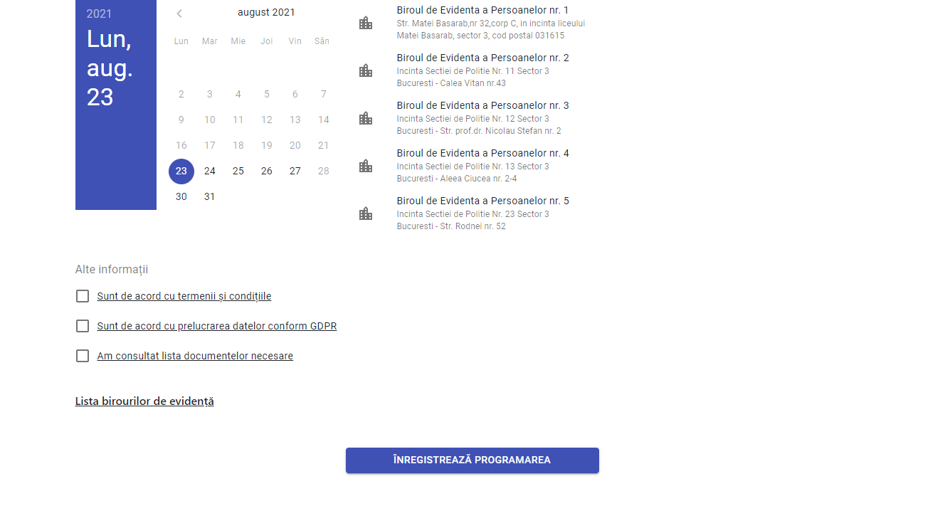 Sectorul 3 | Programare online pentru eliberarea cărților de identitate ...