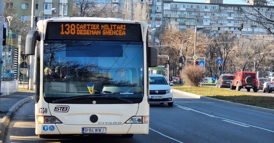 Sub 15 km/h, viteza medie a autobuzelor din București