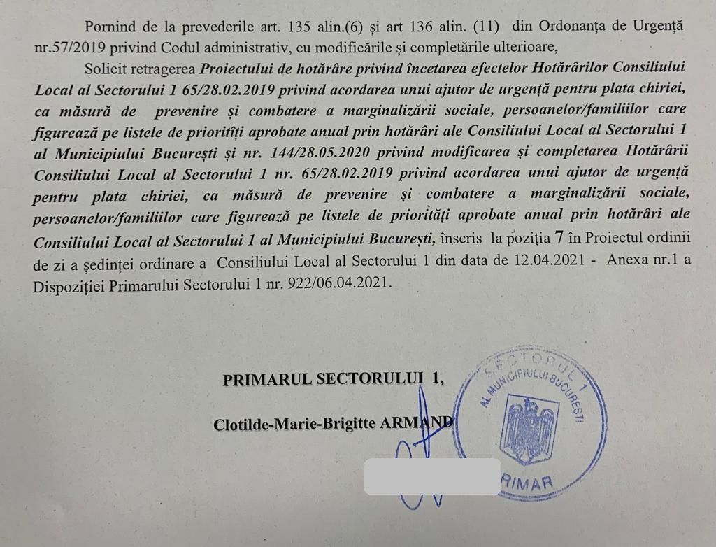 Presiunea publică a câștigat. Clotilde Armand a retras de pe ordinea de zi proiectul ce prevedea ...